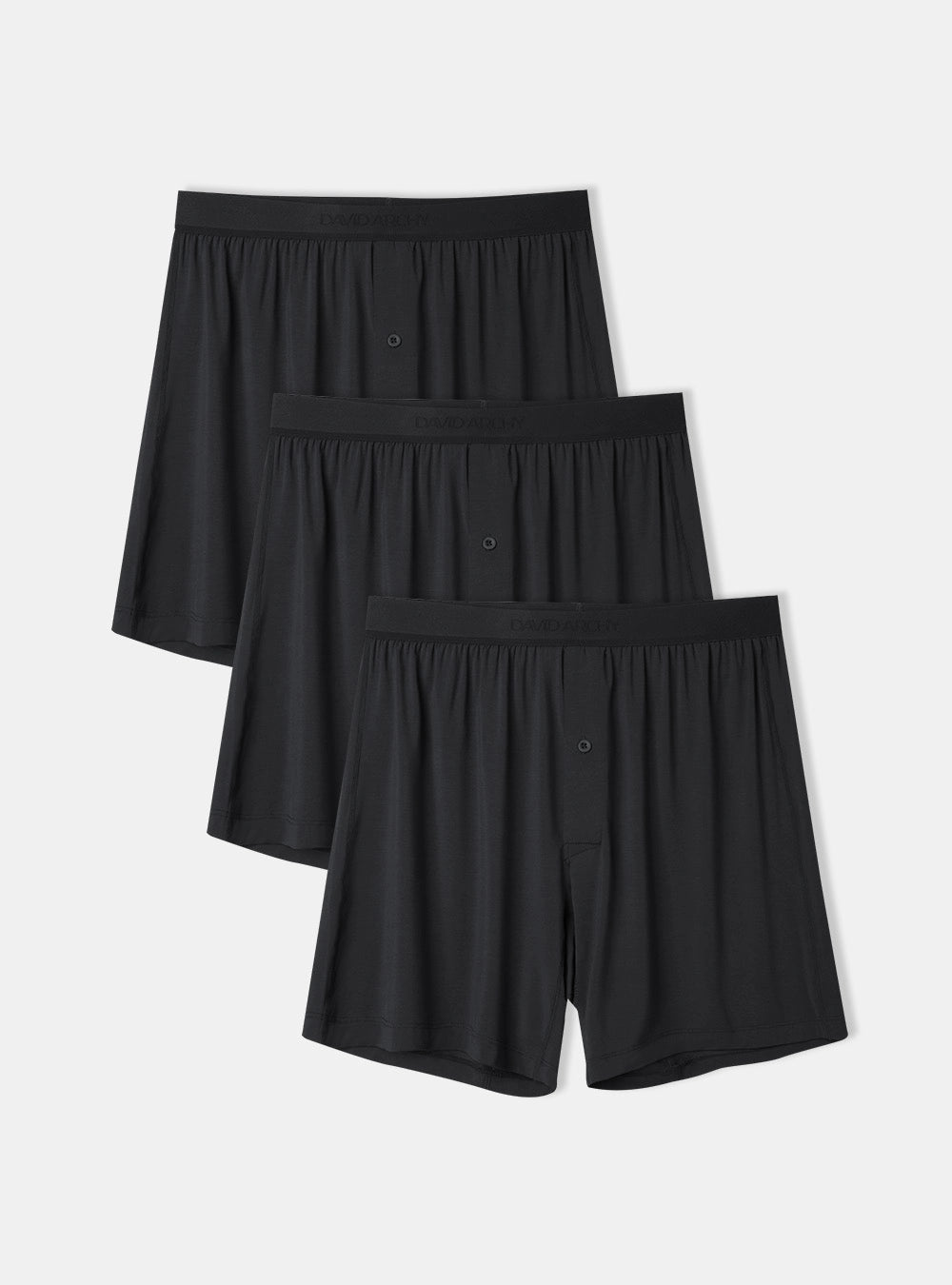 David Archy Men Micro Modal Ultra-Soft Boxers 6" (3-Pack)