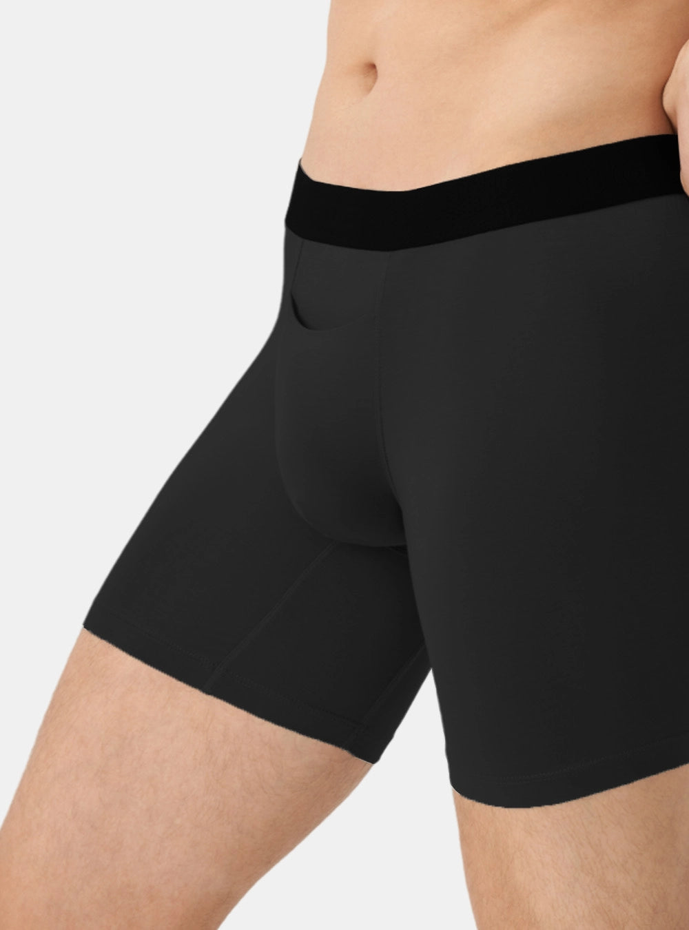 David Archy Men Bamboo Airflow Boxer Briefs 6.5" (4-Pack)