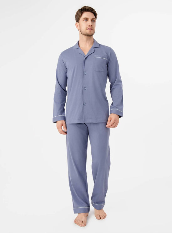 Pajamas Sets Cotton Plaid Long Sleeve David Archy Mens Plaid Pajamas ...