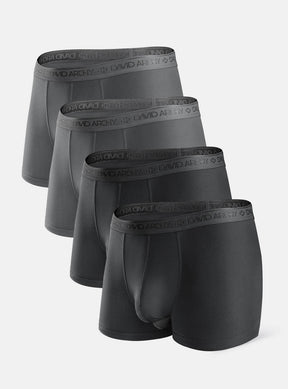David Archy Men's Dual Pouch Trunks Breathable Micro Modal Underwear